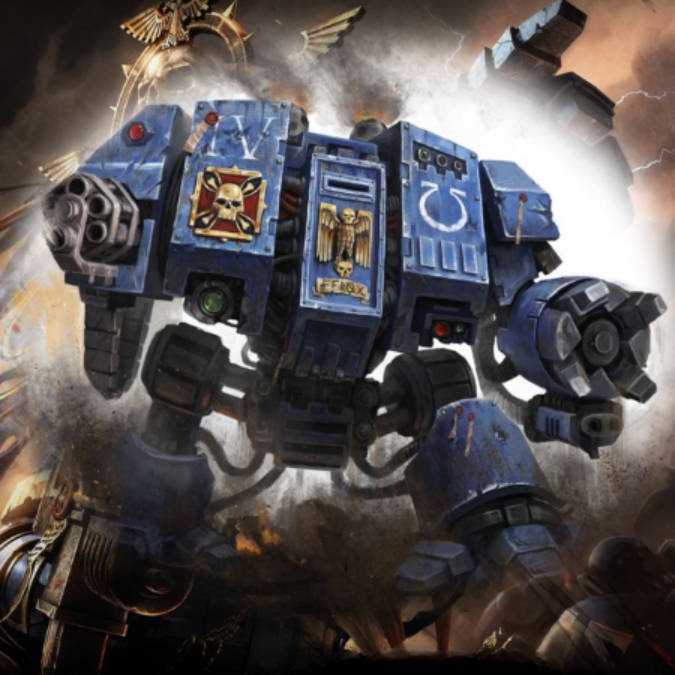 Ruimteschip Dreadnought Salamanders Primaris Redemptor Dreadnought